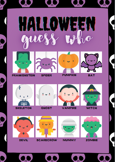 Profes Papel Tijera Halloween Guess Who