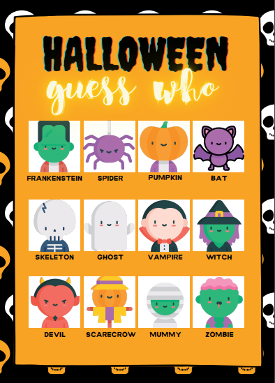 Profes Papel Tijera Halloween Guess Who