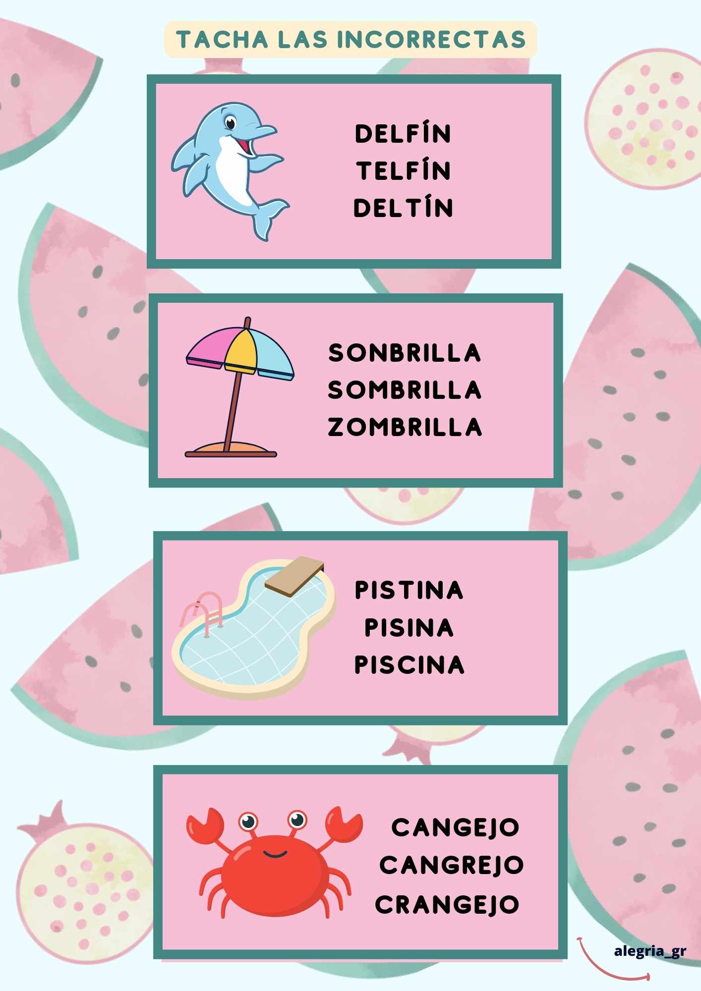 Profes Papel Tijera Conciencia fonológica verano.