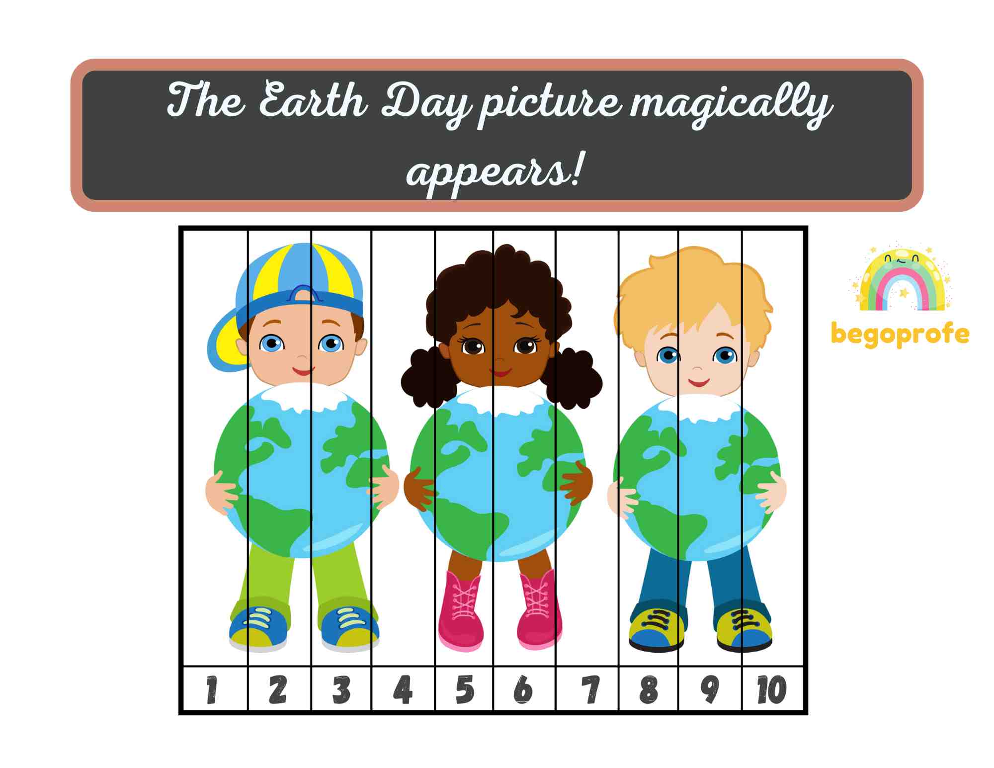 Profes Papel Tijera Earth day activities, number sequencing puzzles ...