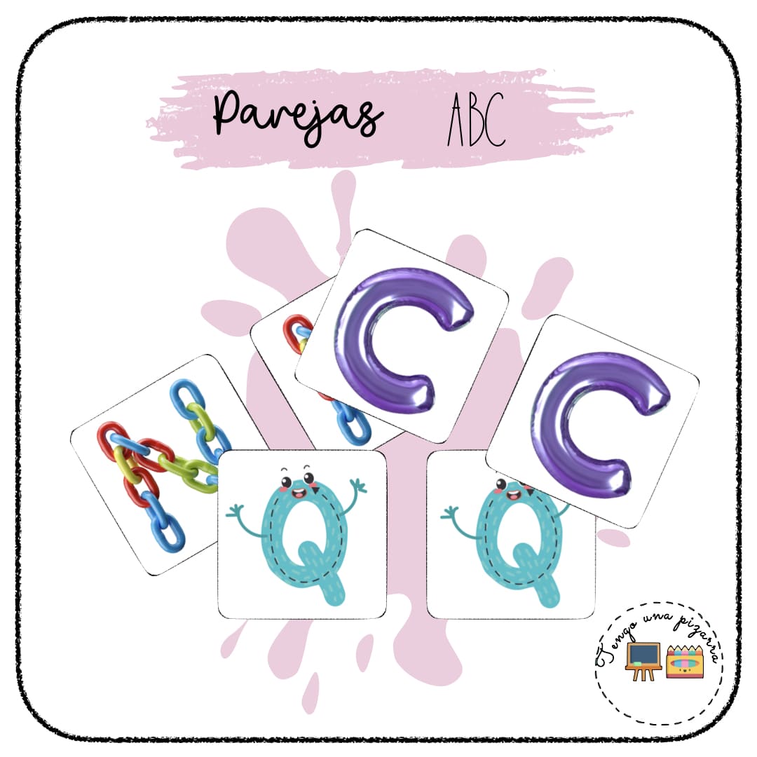 Profes Papel Tijera Juego Abecedario: cada oveja con su pareja