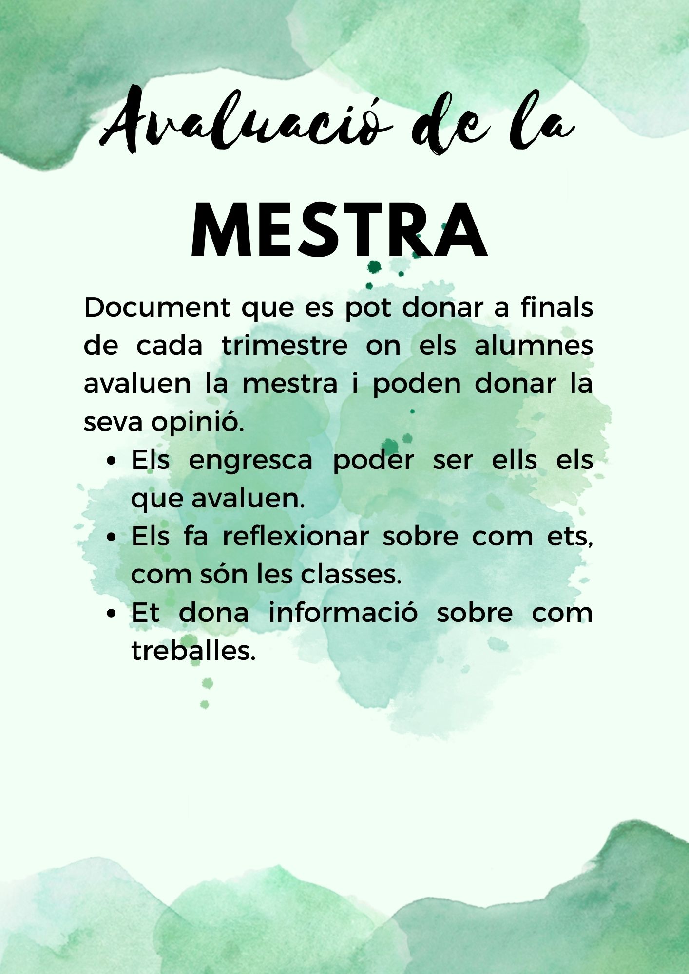 Profes Papel Tijera Avaluació de la mestra