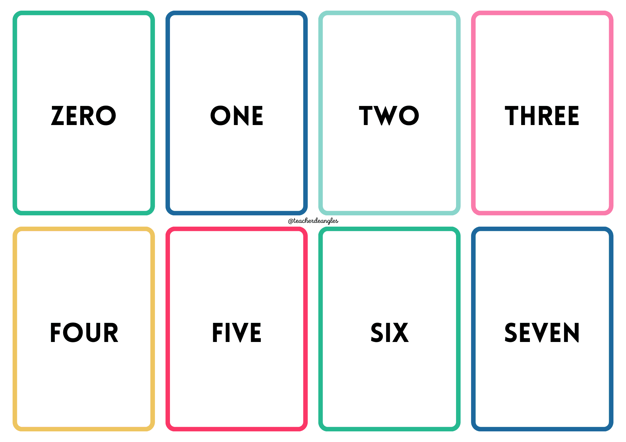 Profes Papel Tijera NUMBERS 1-20 LEARNING STATIONS PACK: CARD GAMES