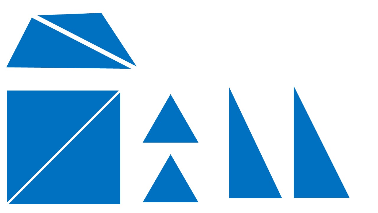 Profes Papel Tijera Triángulos constructores (Montessori)