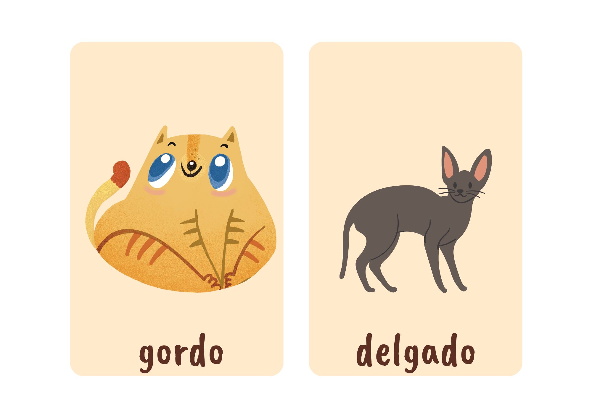 Profes Papel Tijera Antónimos - Tarjetas