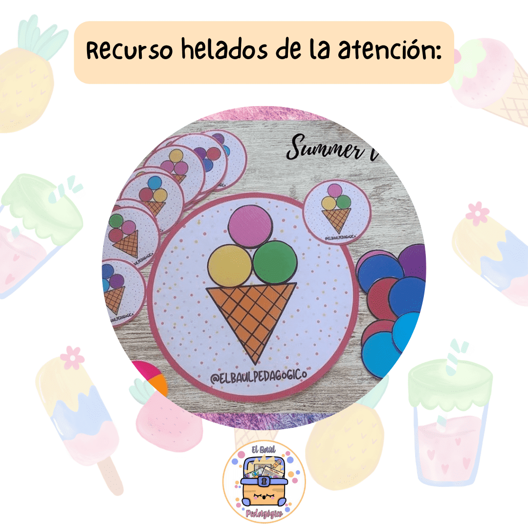 Profes Papel Tijera Helados de la atención