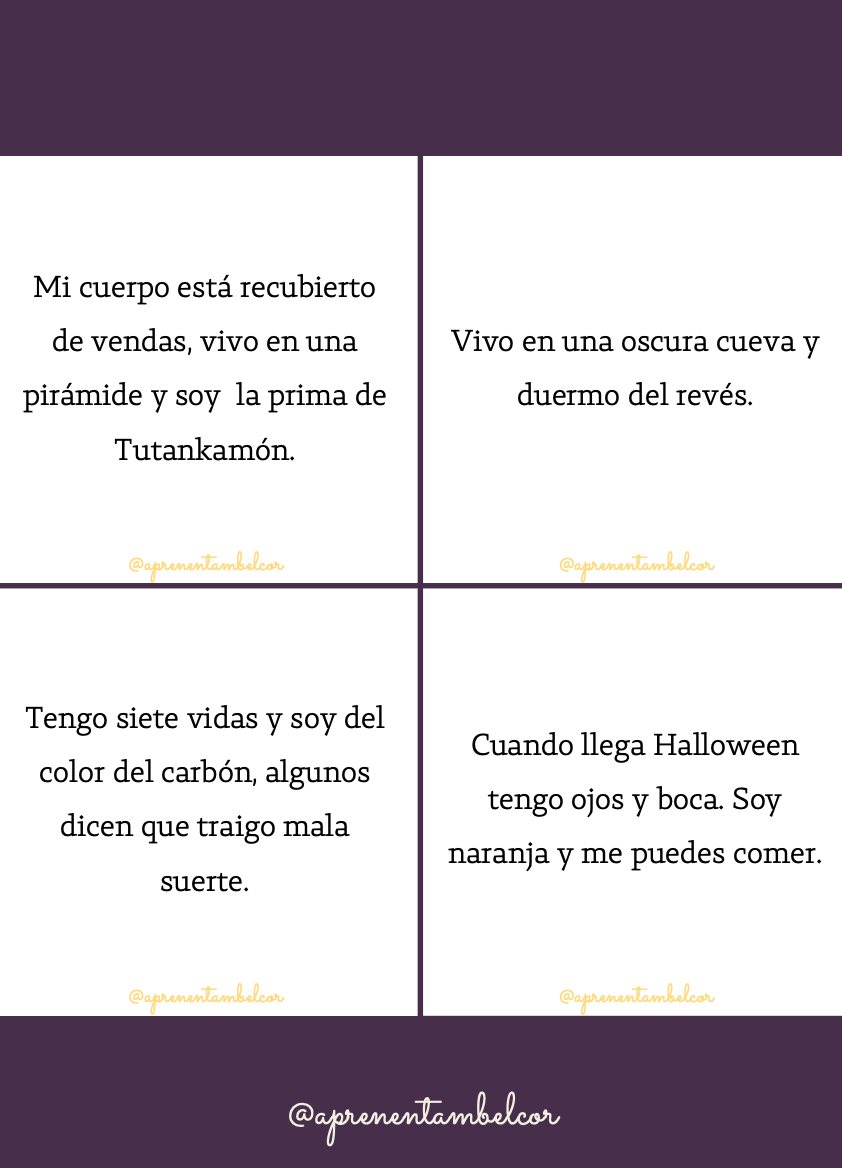 Profes Papel Tijera Comprensión lectora de Halloween