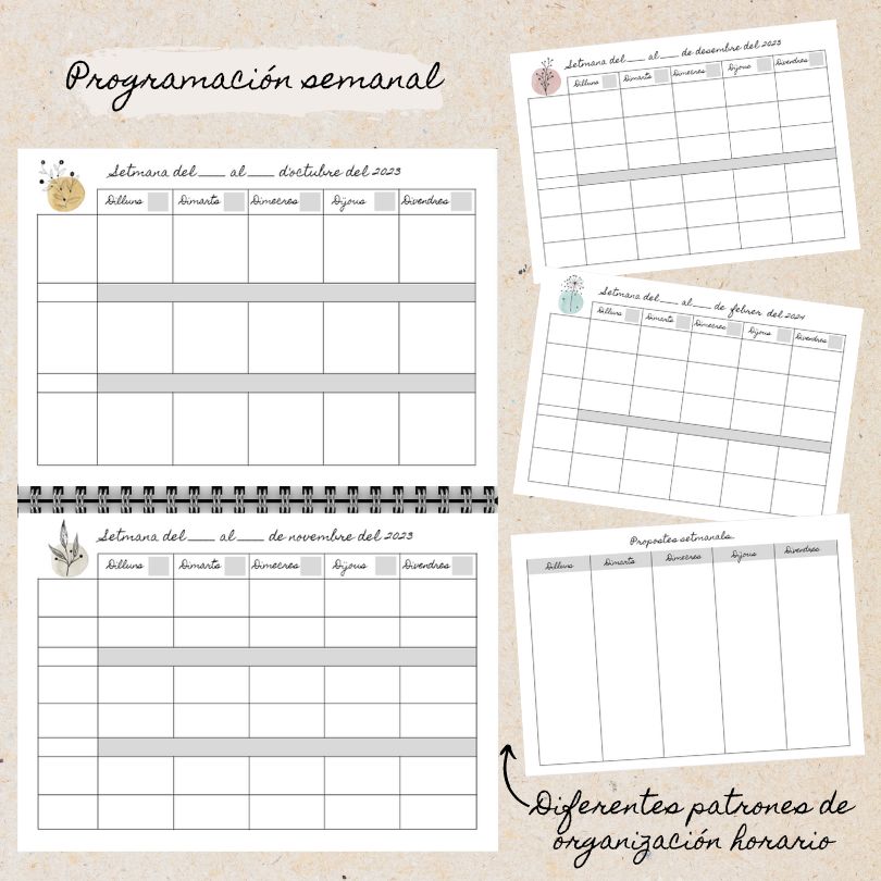 Profes Papel Tijera PROGRAMACIÓN SEMANAL CURSO 23-24_CAST