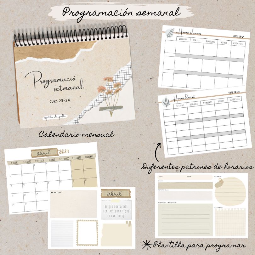 Profes Papel Tijera PROGRAMACIÓN SEMANAL CURSO 23-24_CAST