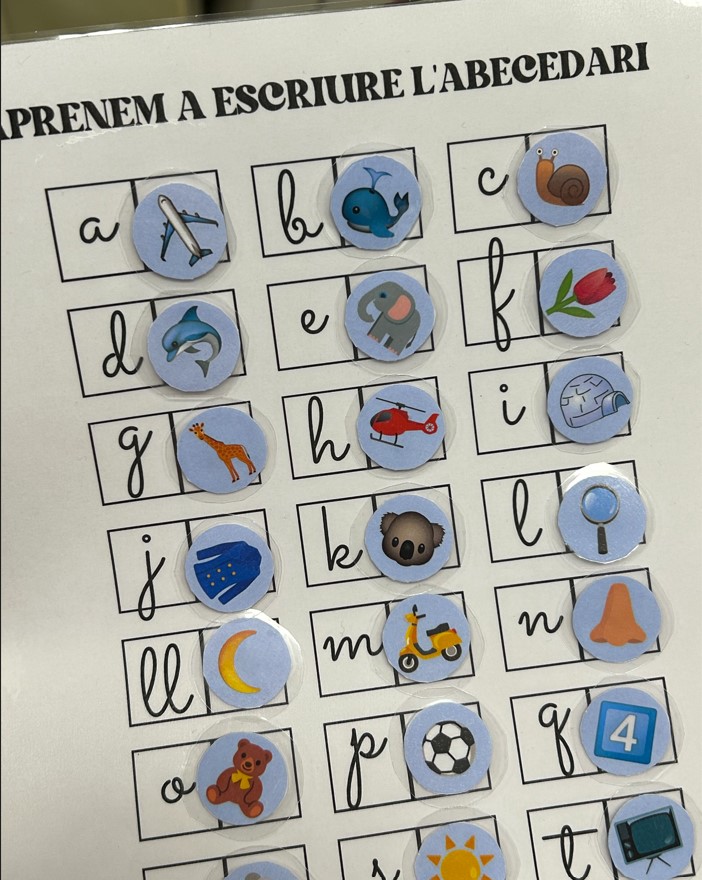 Profes Papel Tijera Aprenem a escriure l’abecedari