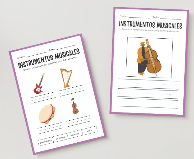 Profes Papel Tijera Mi libro de instrumentos - actividades y propuestas ...