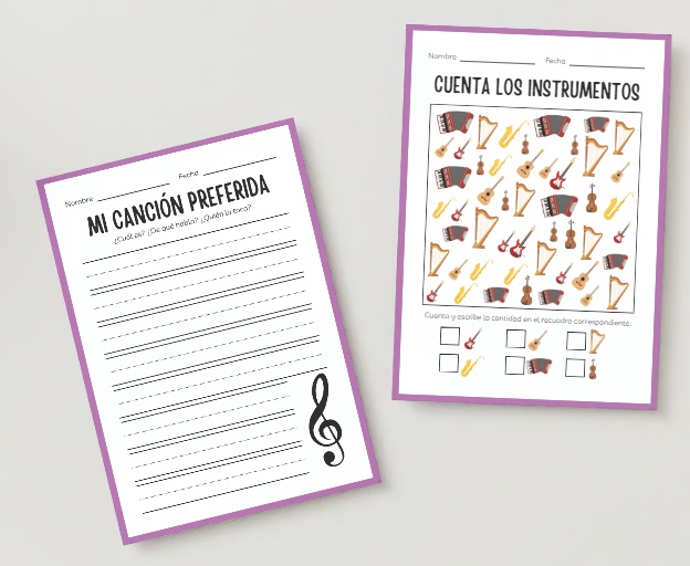 Profes Papel Tijera Mi libro de instrumentos - actividades y propuestas ...