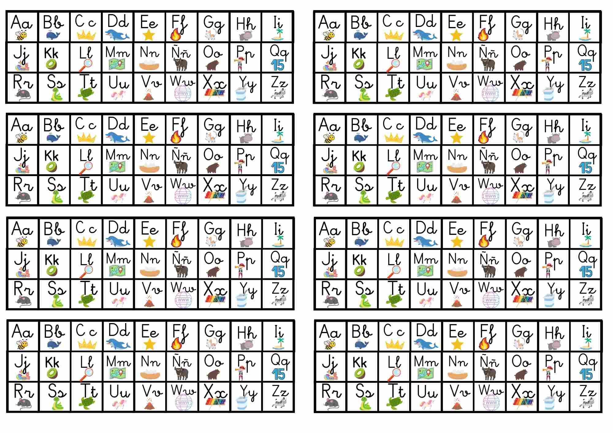 Profes Papel Tijera Abecedari i "xuleta"