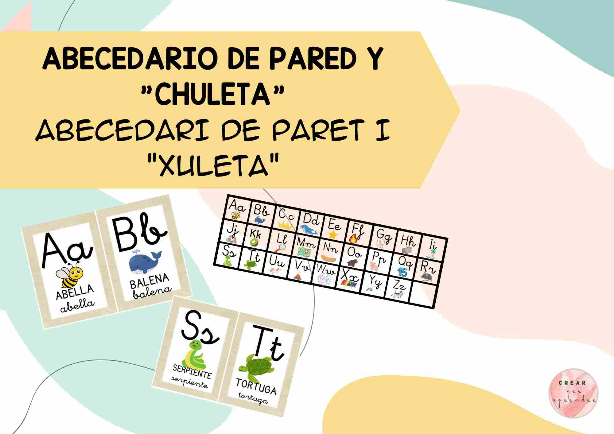 Profes Papel Tijera Abecedari i "xuleta"