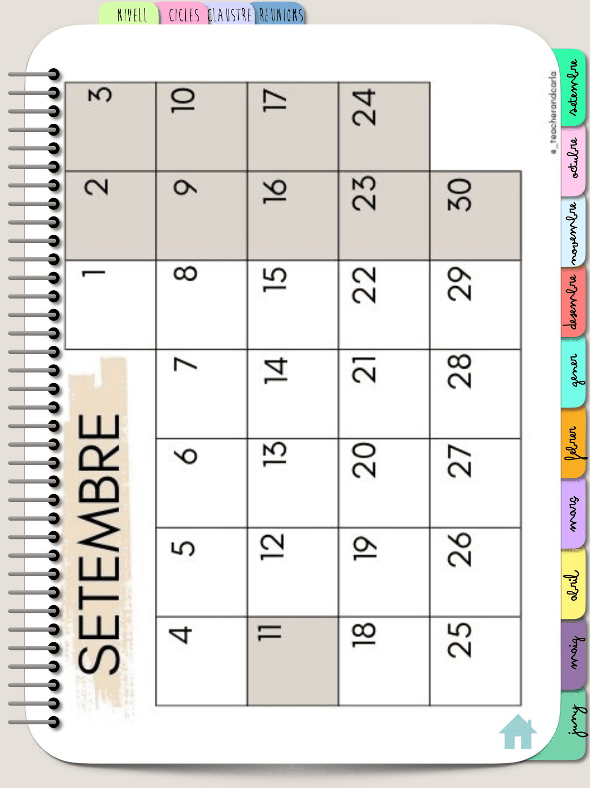 Profes Papel Tijera Agenda interactiva curs 2023/24