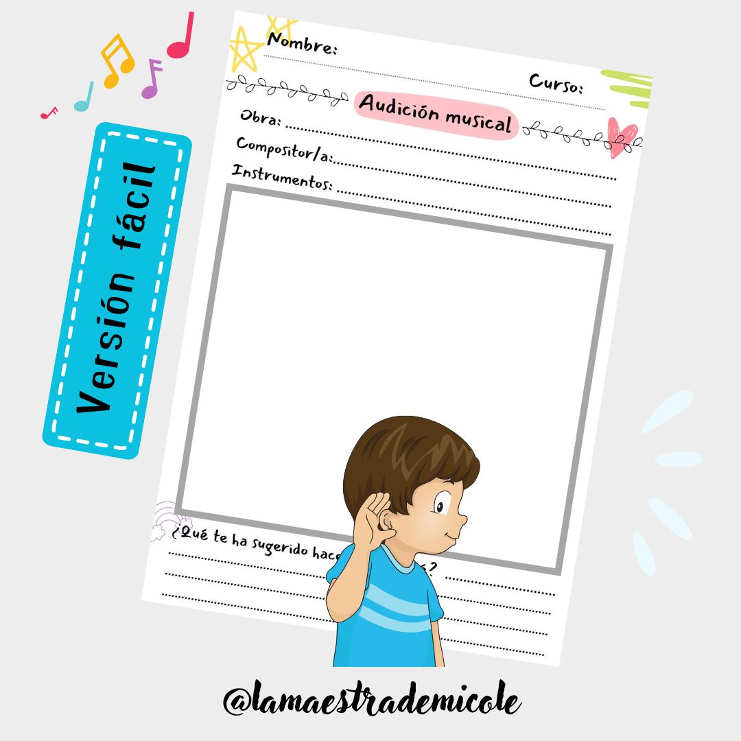 Profes Papel Tijera FICHAS AUDICIONES MUSICALES