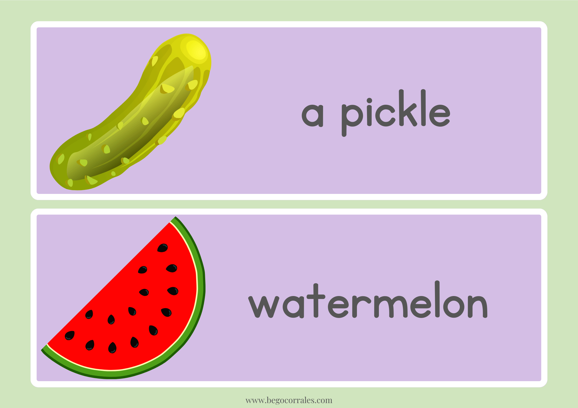 Profes Papel Tijera The very hungry caterpillar word cards