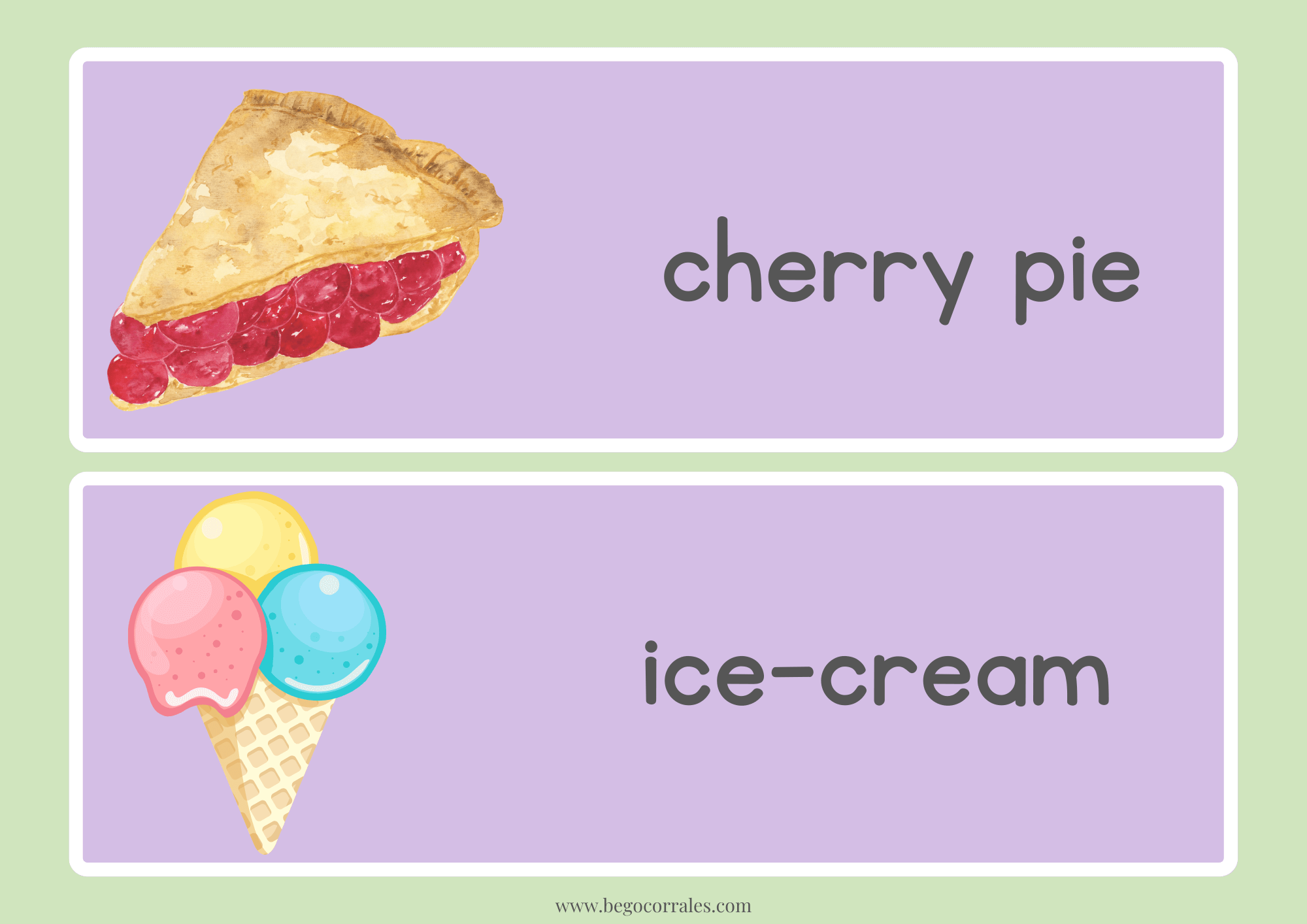 Profes Papel Tijera The very hungry caterpillar word cards