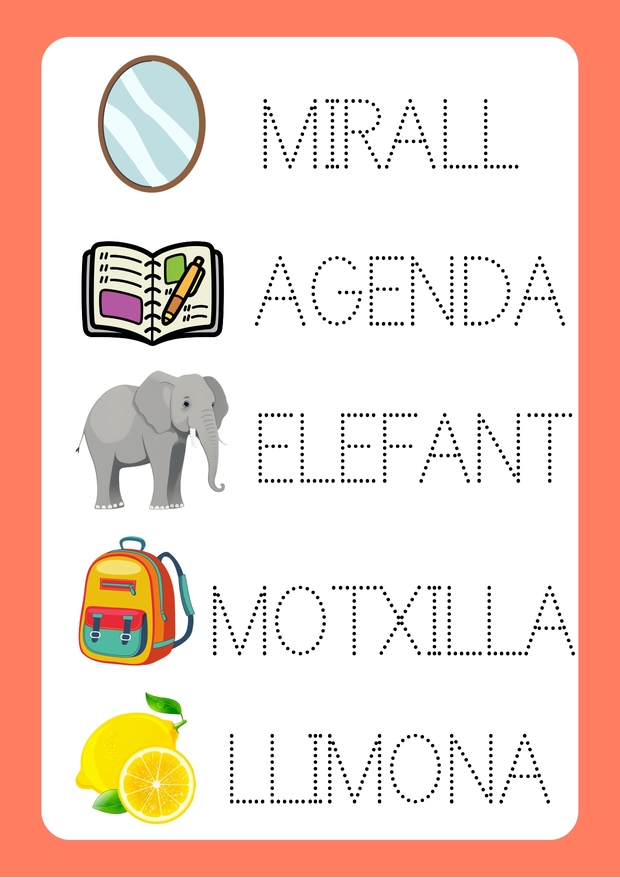 Profes Papel Tijera RESSEGUEIX LA PARAULA - LLETRA DE PAL