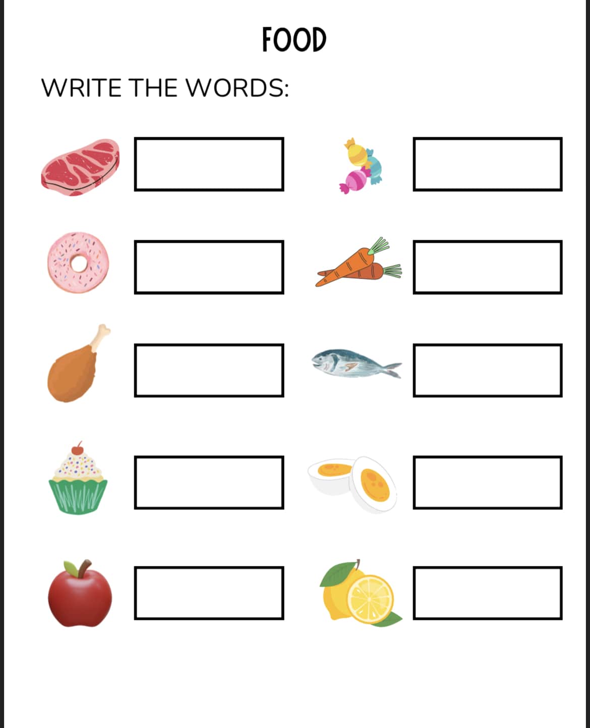 Profes Papel Tijera Food activities