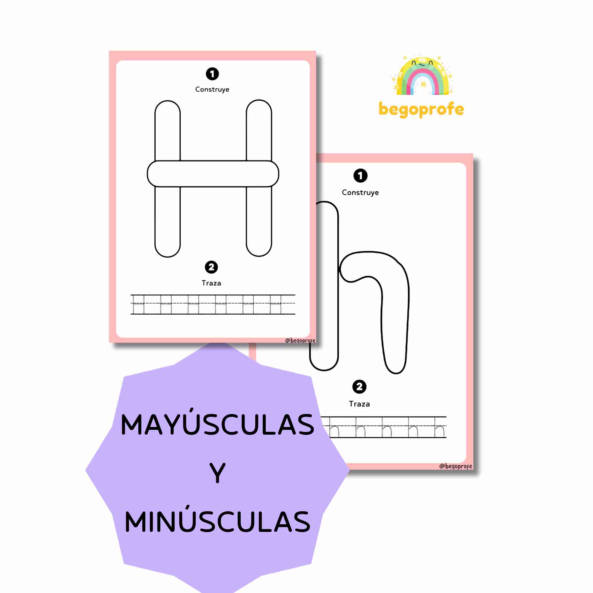 Profes Papel Tijera Plantillas letras de plastilina | Letras mayúsculas ...