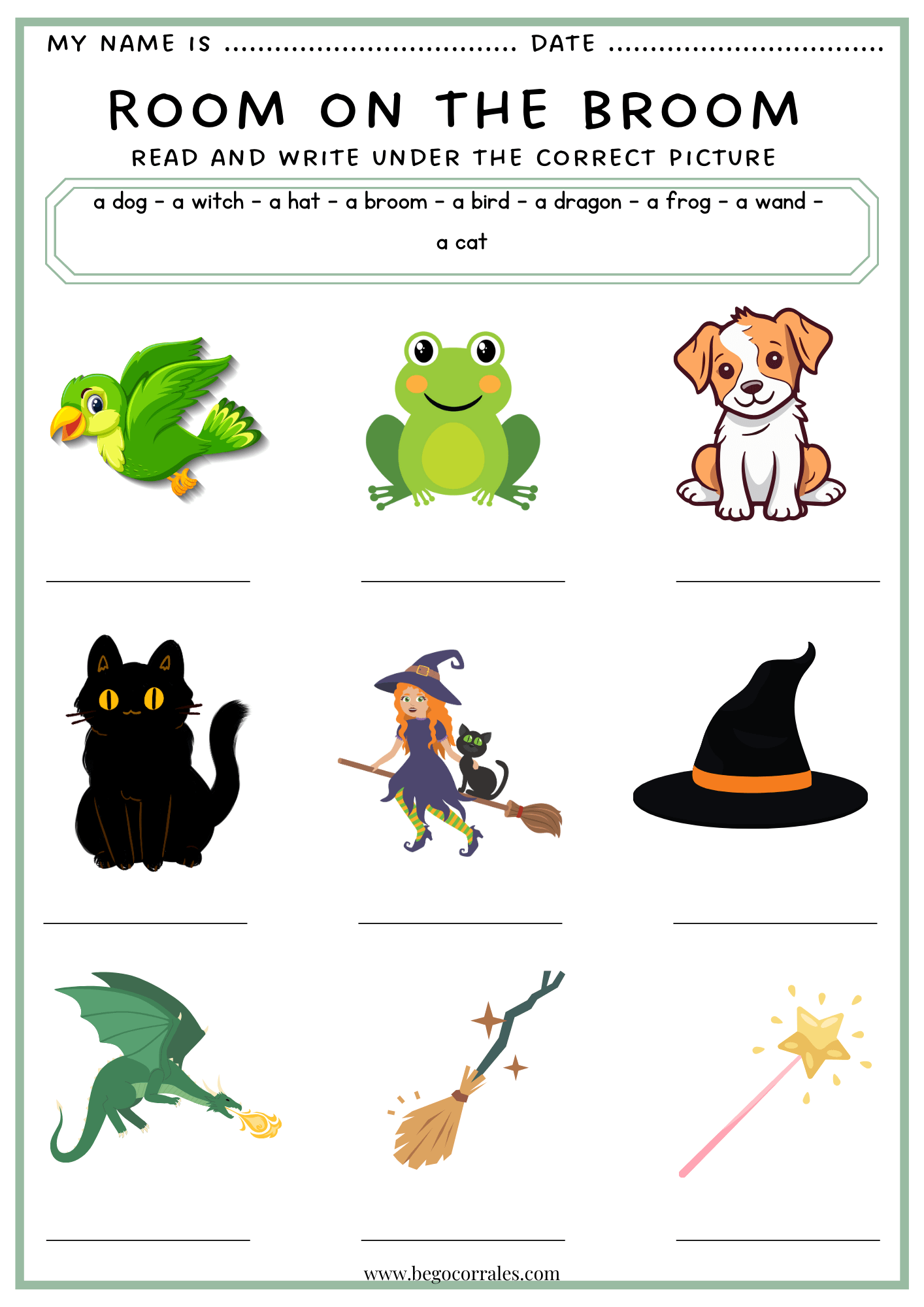 Profes Papel Tijera Room on the broom - Read and write