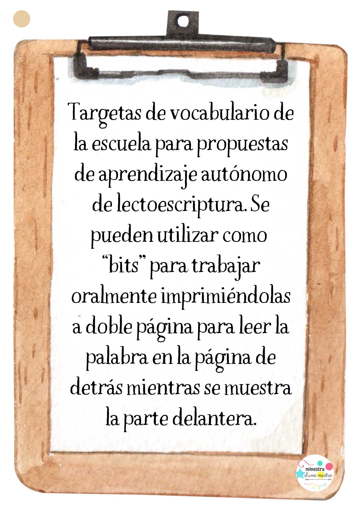 Profes Papel Tijera Targetas de vocabulario de la ESCUELA