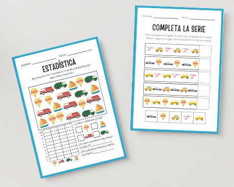 Profes Papel Tijera Libro de actividades: el transporte