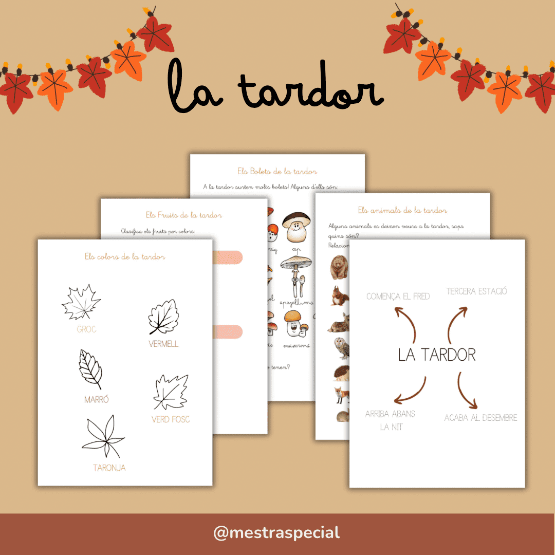 Profes Papel Tijera Mini dossier de la Tardor