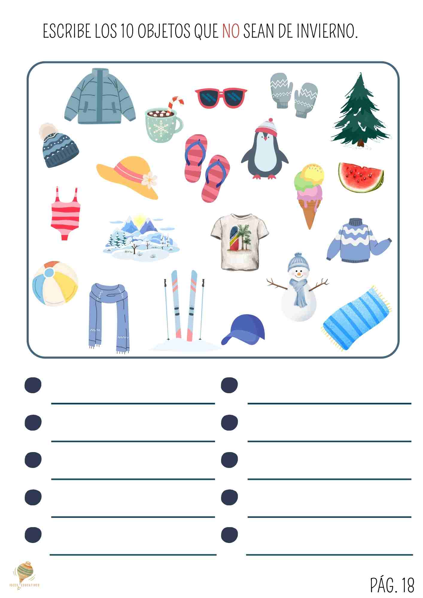 Profes Papel Tijera ACTIVIDADES DE INVIERNO PARA INFANTIL 5