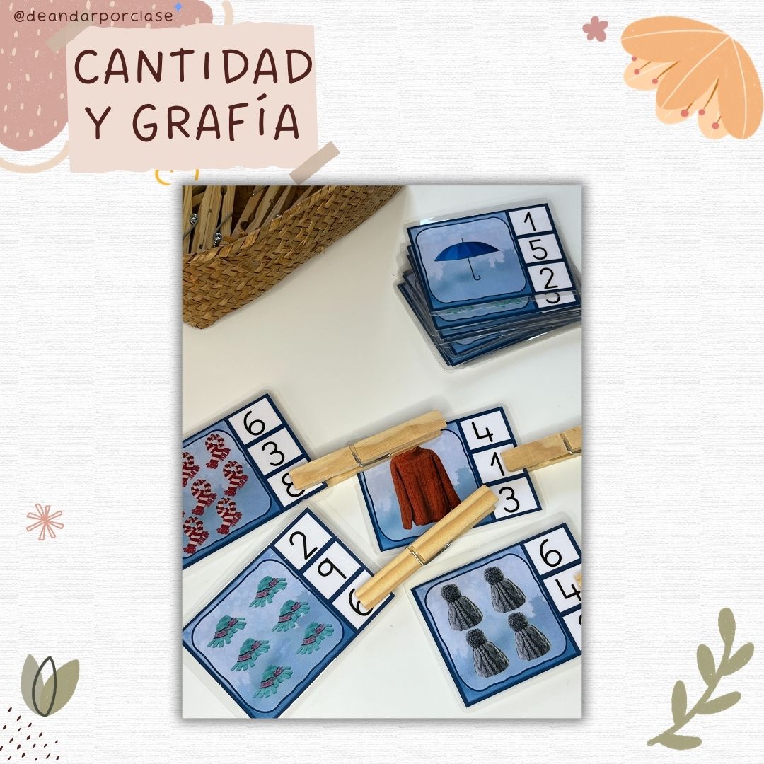 Profes Papel Tijera Actividades del invierno: lógica matemática