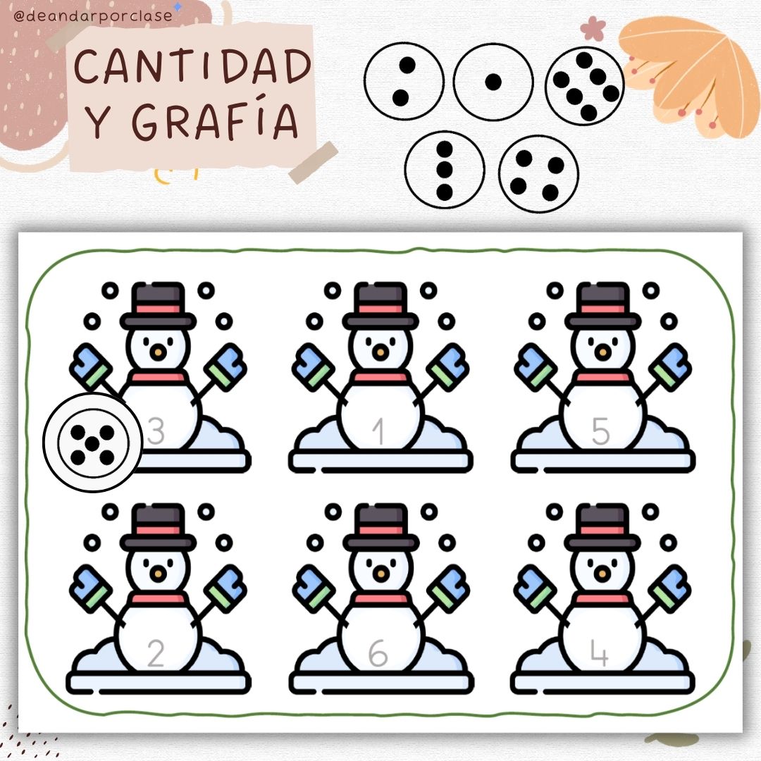 Profes Papel Tijera Actividades del invierno: lógica matemática