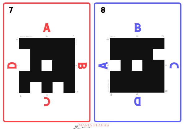Profes Papel Tijera PLANTILLAS PLICKERS. 26 plantillas adaptadas en ocho colores y letras más ...