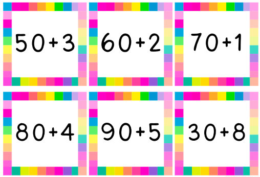 Profes Papel Tijera 5 memorys de sumes. 24 targetes per memory ...