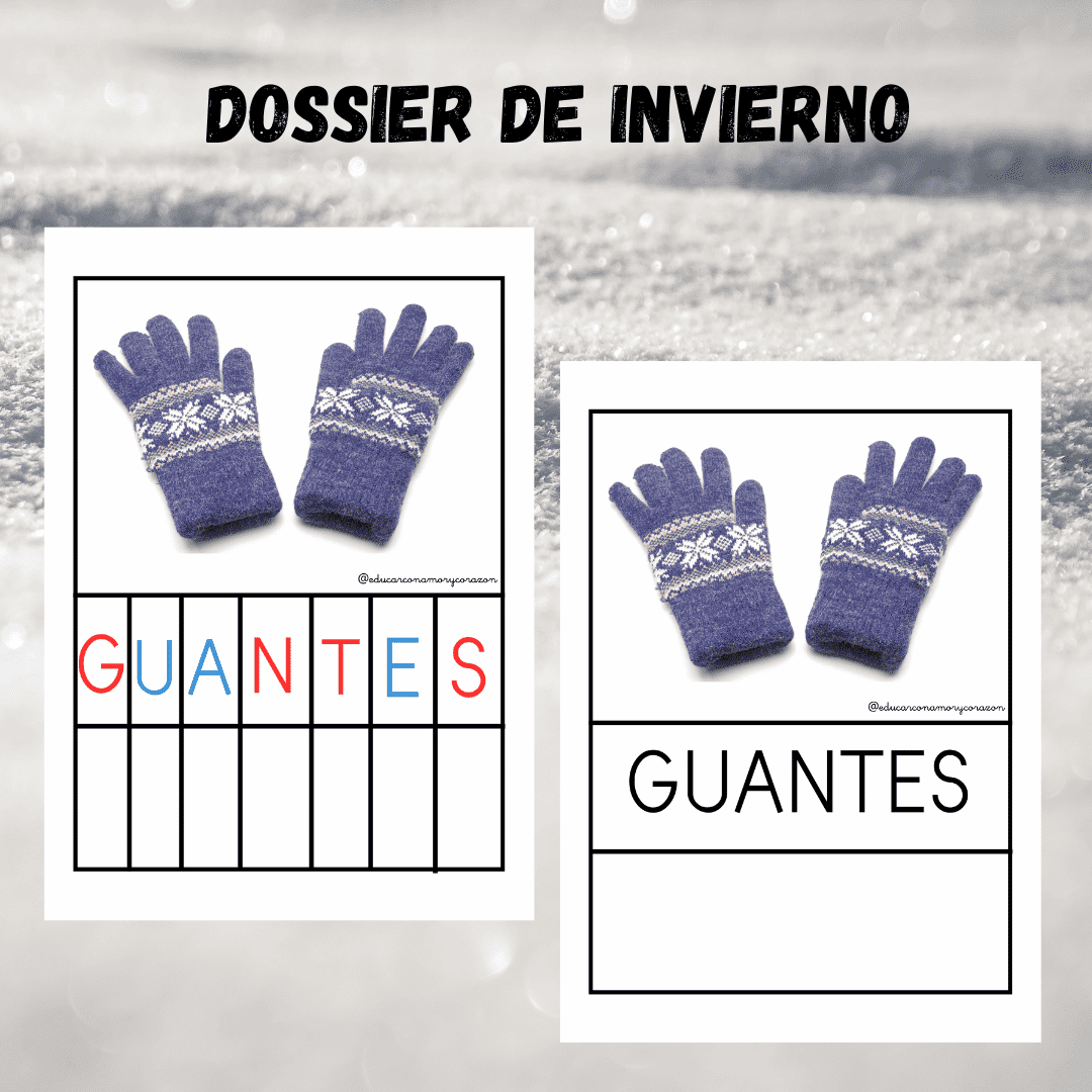 Profes Papel Tijera LECTOESCRITURA INVIERNO