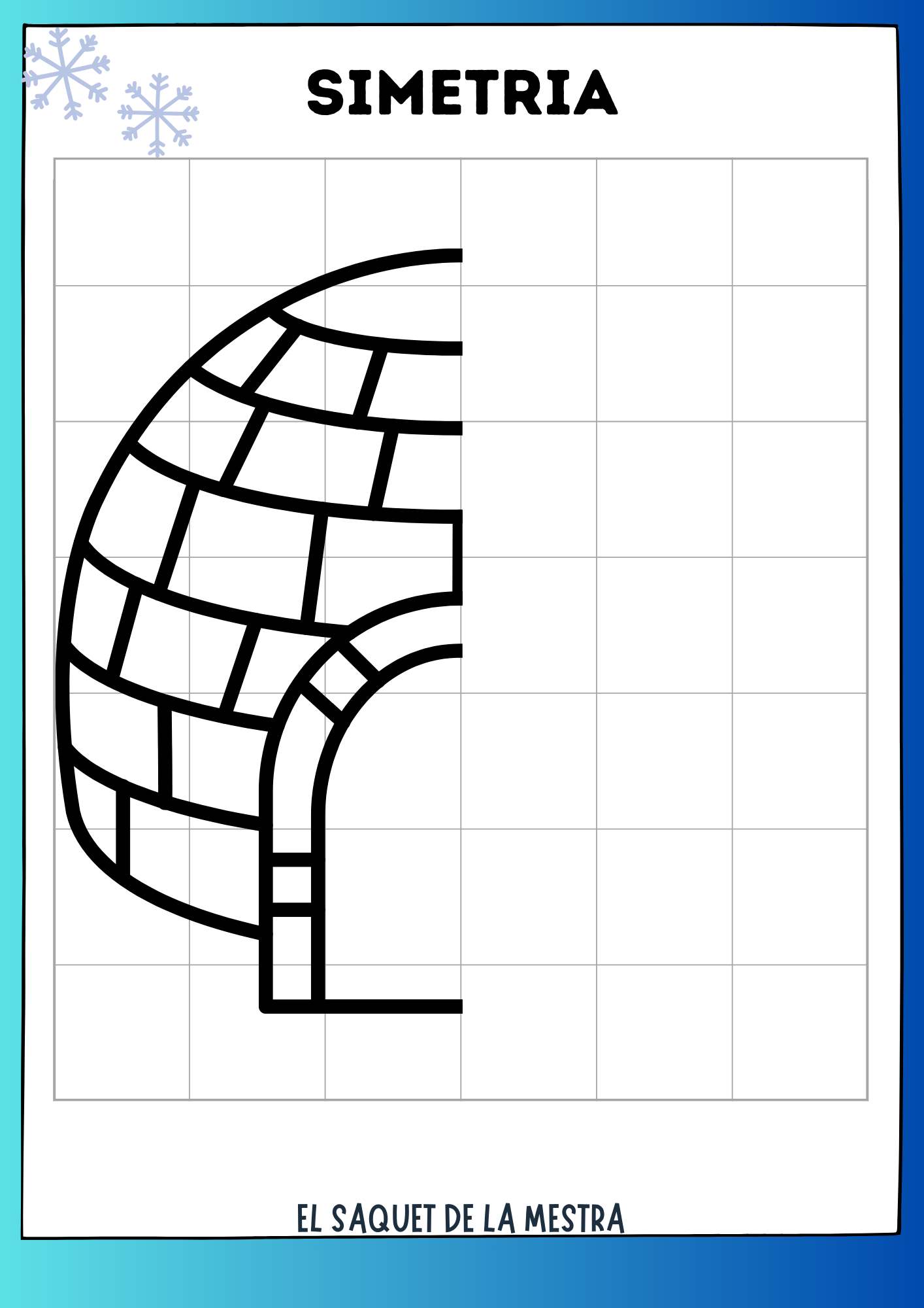 Profes Papel Tijera SIMETRÍA INVIERNO
