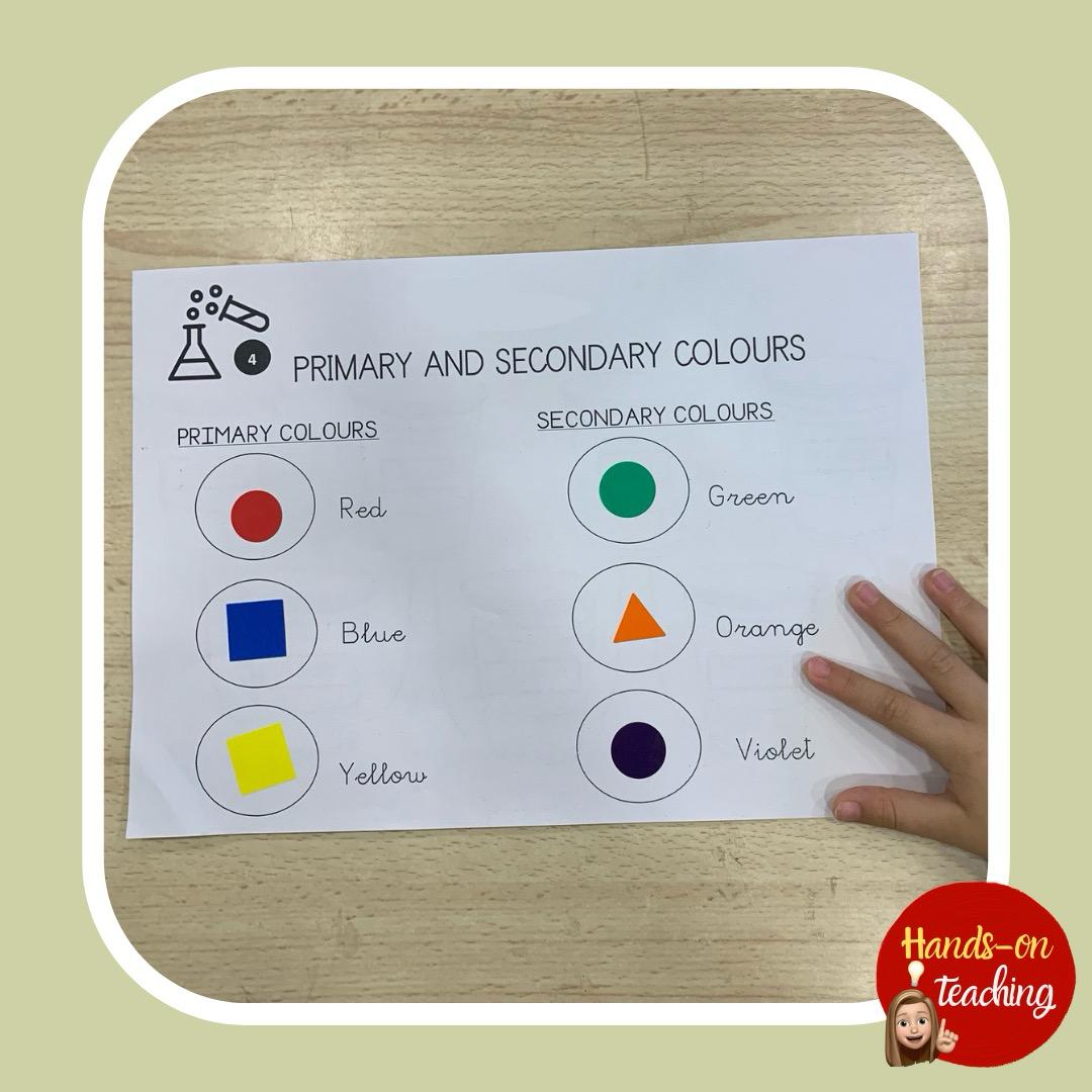 Profes Papel Tijera SCIENCE EXPERIMENT: COLOURS