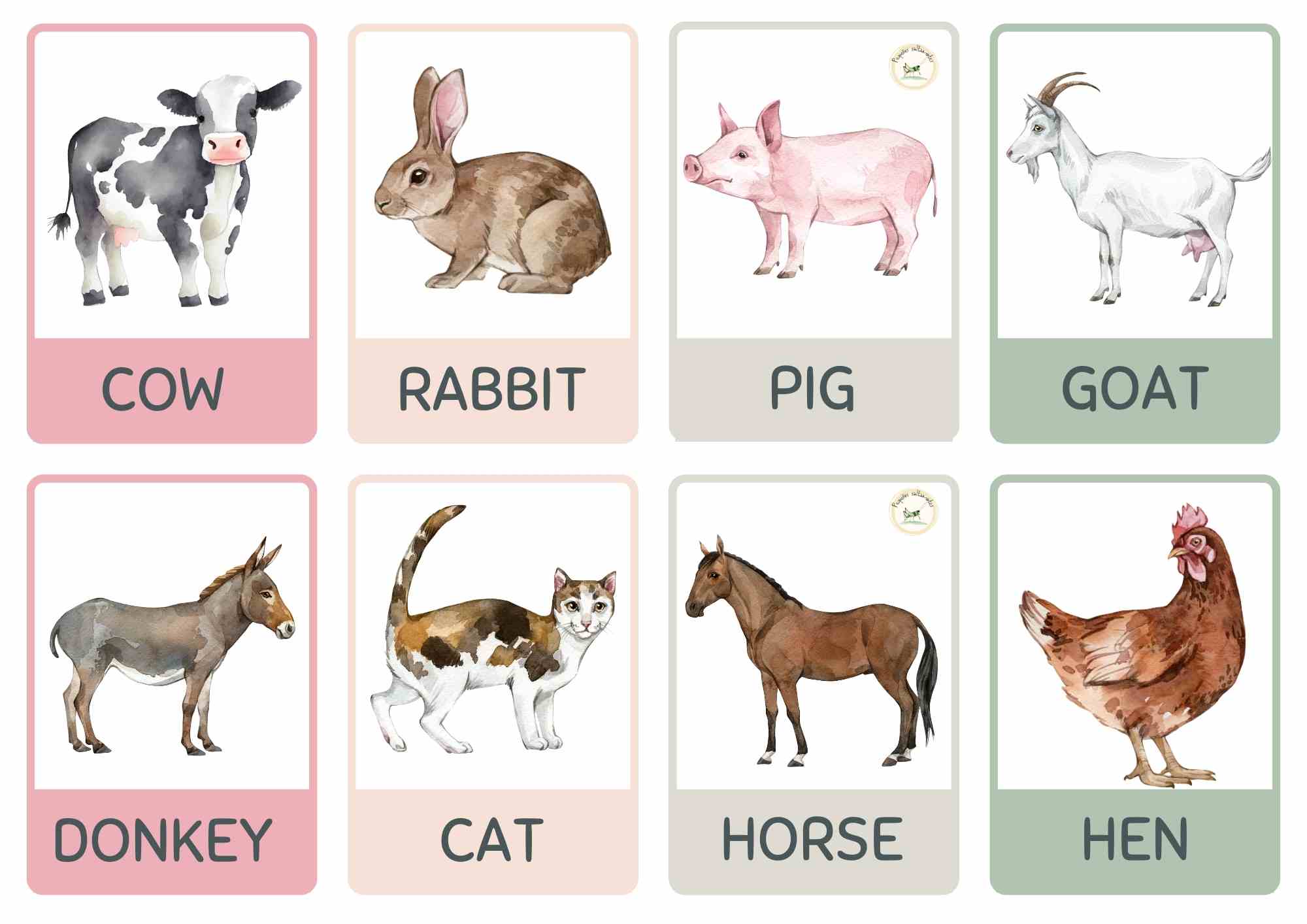 Profes Papel Tijera FLASHCARDS FARM