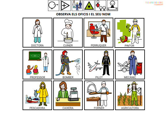 Profes Papel Tijera Dosier Oficios