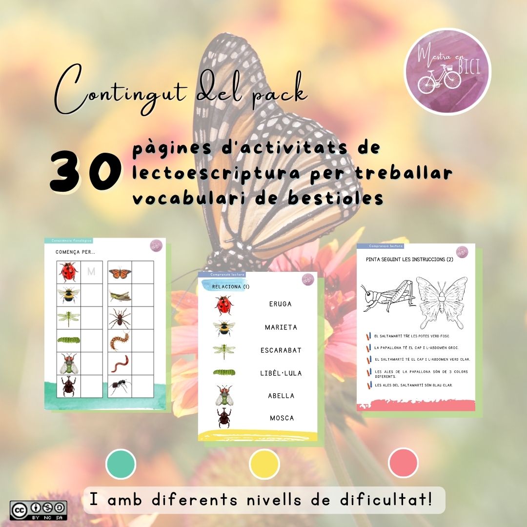 Profes Papel Tijera Passatemps de primavera - Bestioles