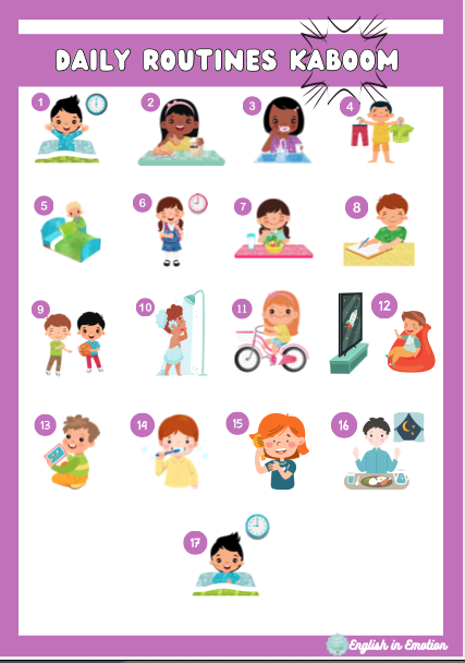 Profes Papel Tijera DAILY ROUTINES KABOOM