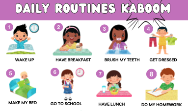 Profes Papel Tijera DAILY ROUTINES KABOOM