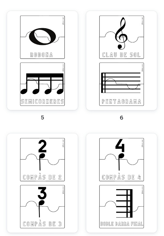 Profes Papel Tijera PUZZLES MUSICALES