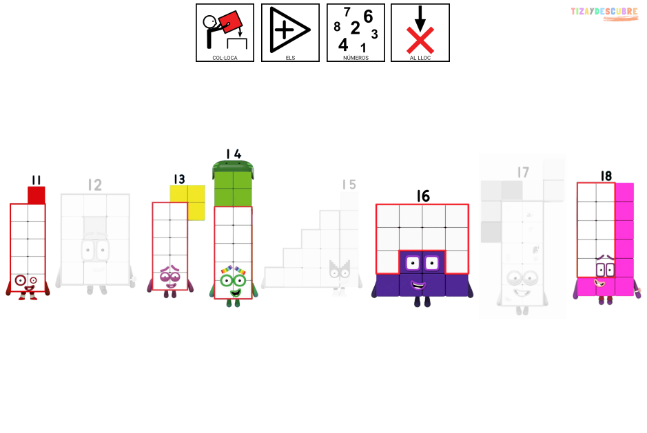 Profes Papel Tijera SERIACIÓN NUMBERBLOCKS 1-40