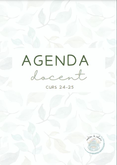 Profes Papel Tijera QUADERN DOCENT AGENDA DOCENT 24-25