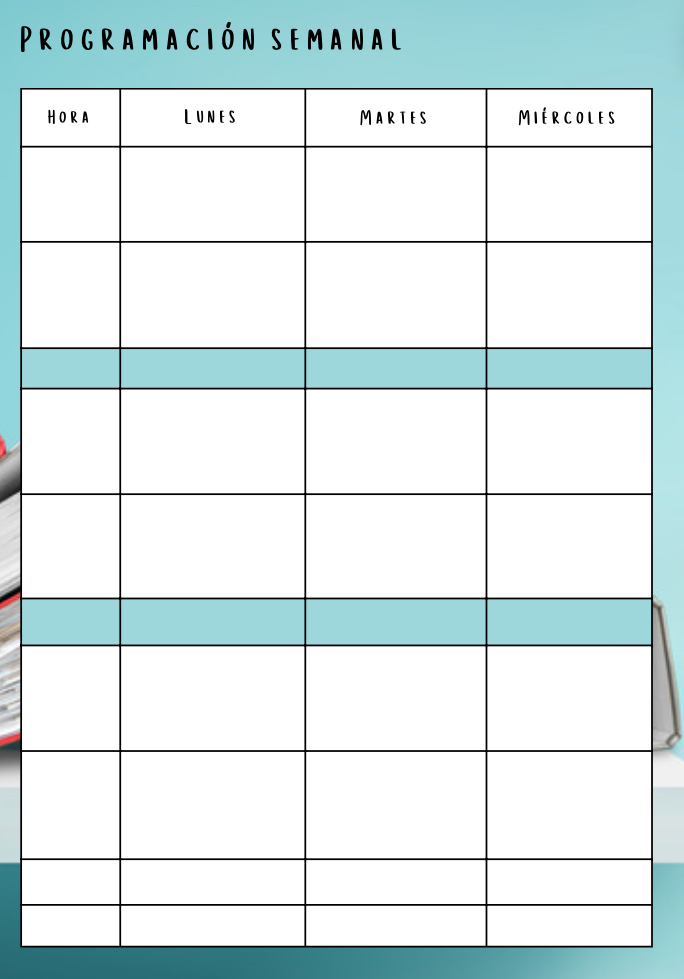 Profes Papel Tijera Agenda docente digital o para imprimir