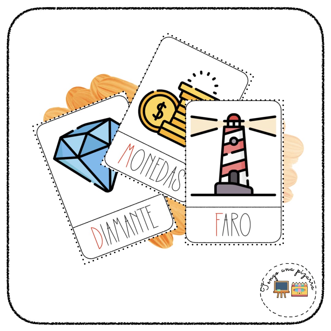 Profes Papel Tijera Flashcards piratas
