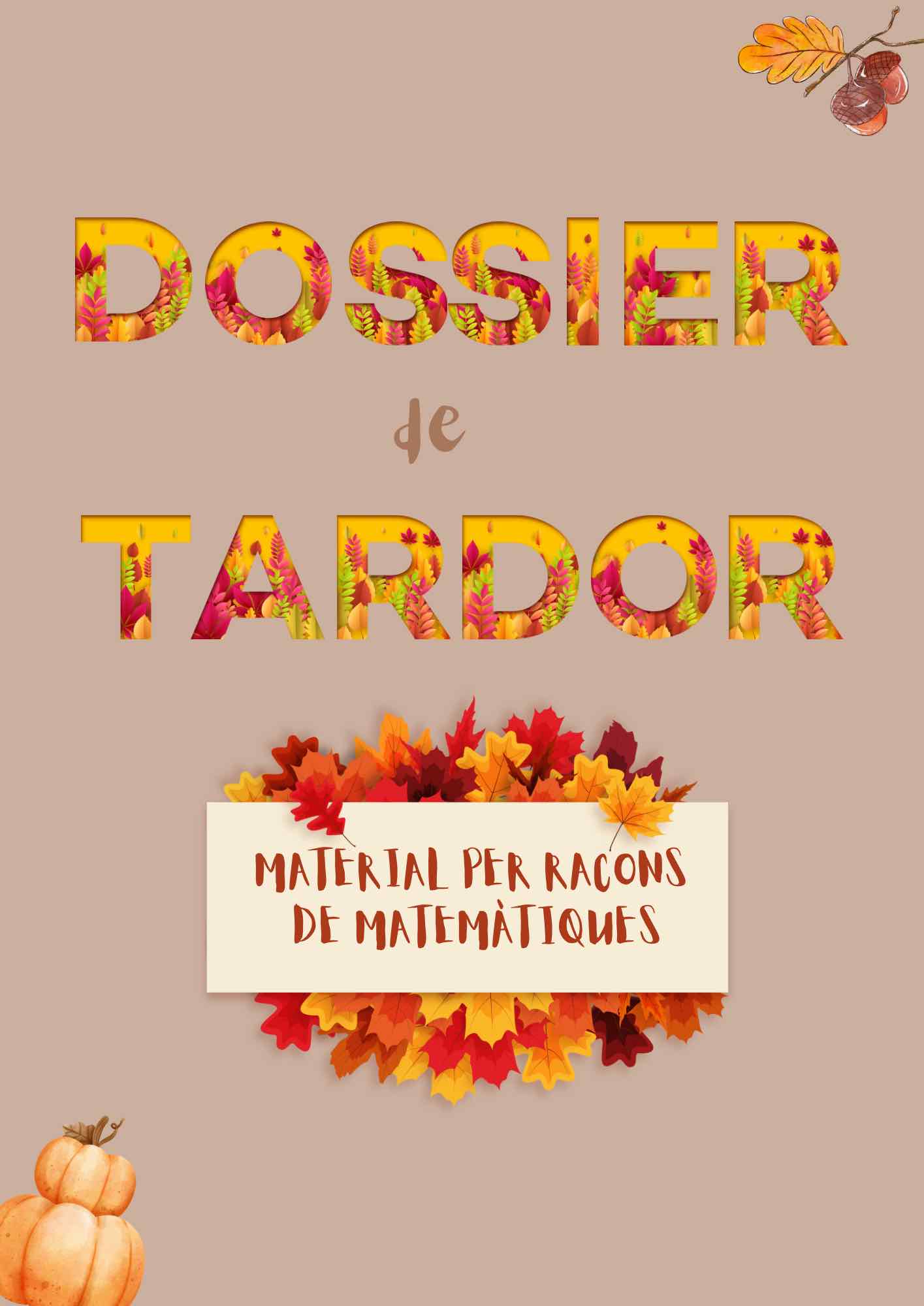 Profes Papel Tijera dossier de tardor lectoescriptura