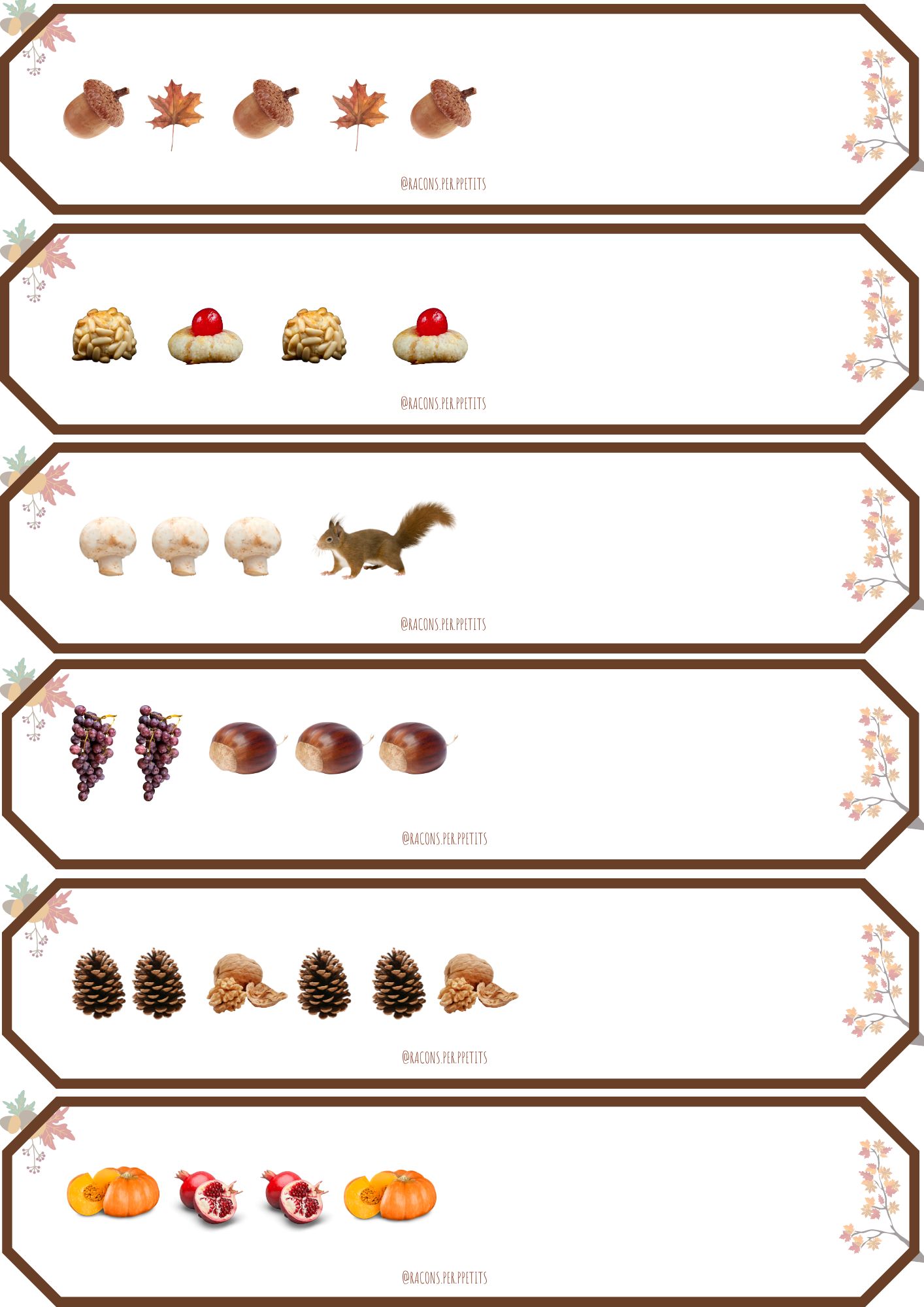 Profes Papel Tijera Dosier matemáticas otoño