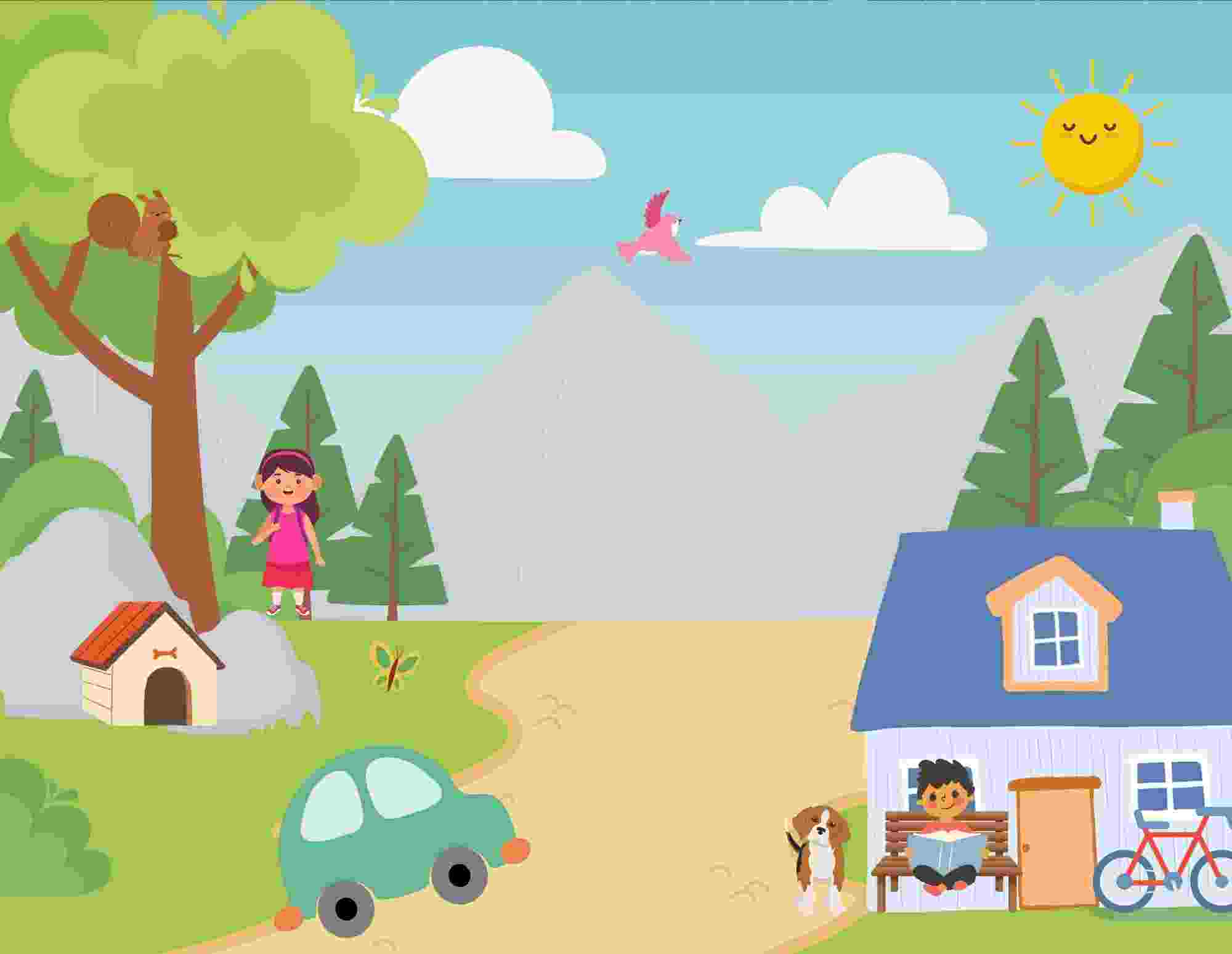 Profes Papel Tijera Instruccions per descriure un escenari o paisatge